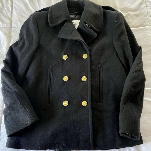 Jackets & Coats | Vtg Us Navy Naval Academy Vintage Peacoat Pea Coat 8p ...